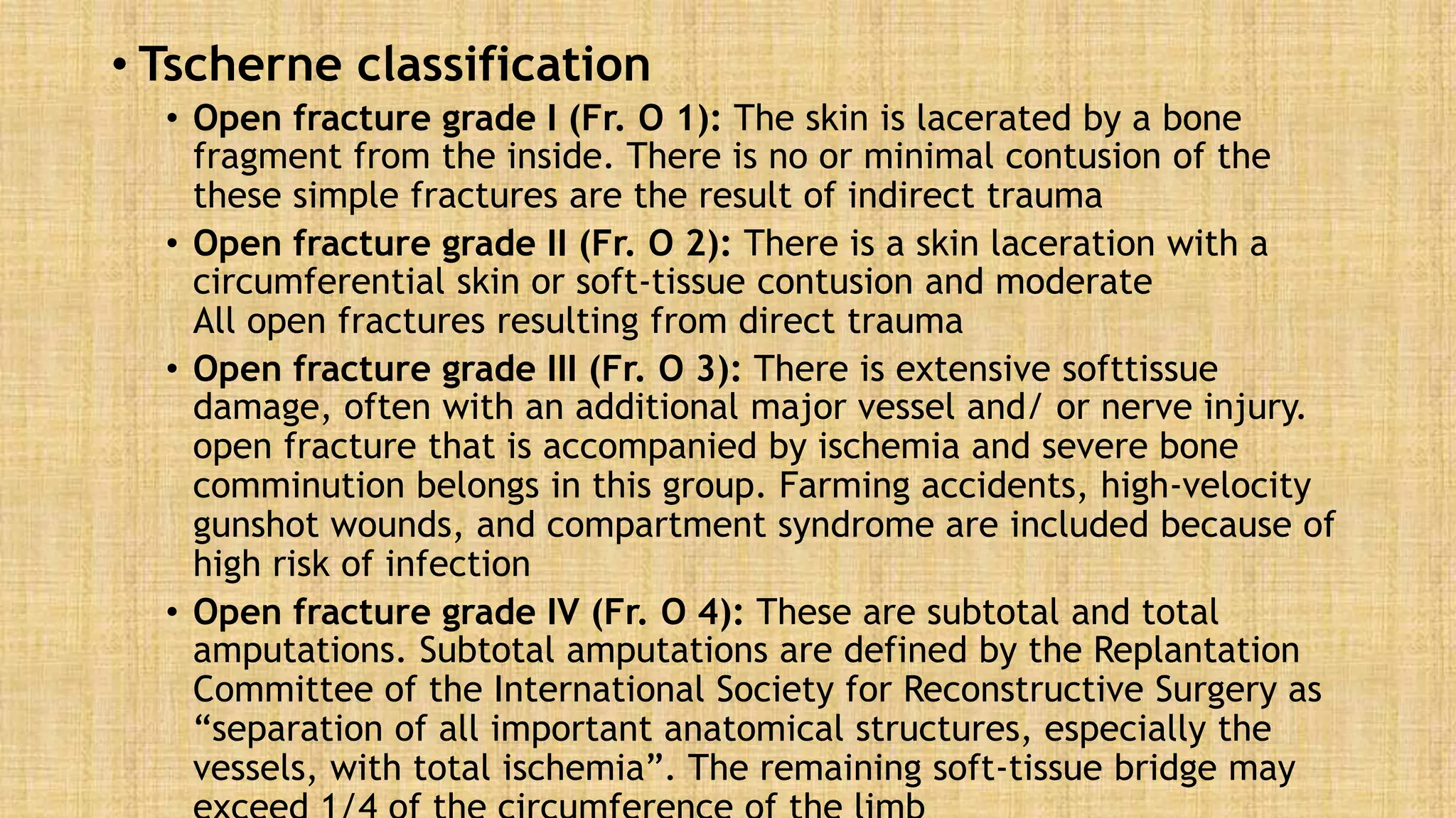 Management of open fractures | PPTX | First Aid | Injuries