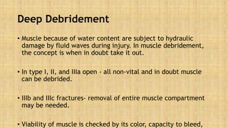 Management of open fractures | PPTX
