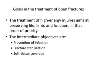 Management of open fractures final | PPTX