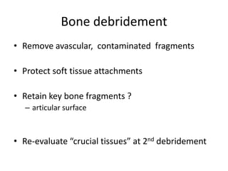 Management of open fractures final | PPTX