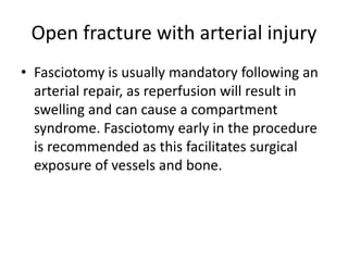 Management of open fractures final | PPTX