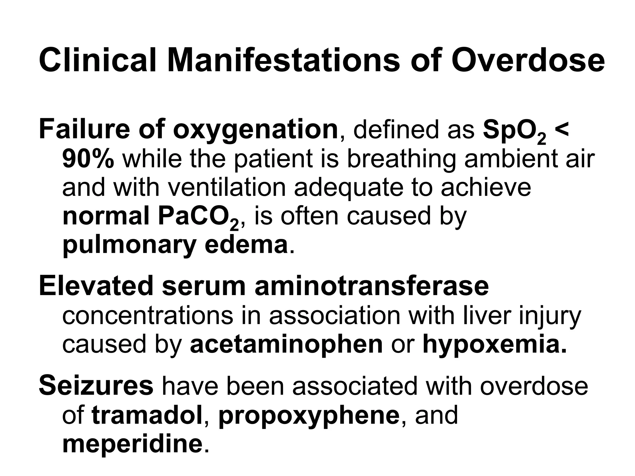 Management of Opioid Analgesic Overdose | PPTX