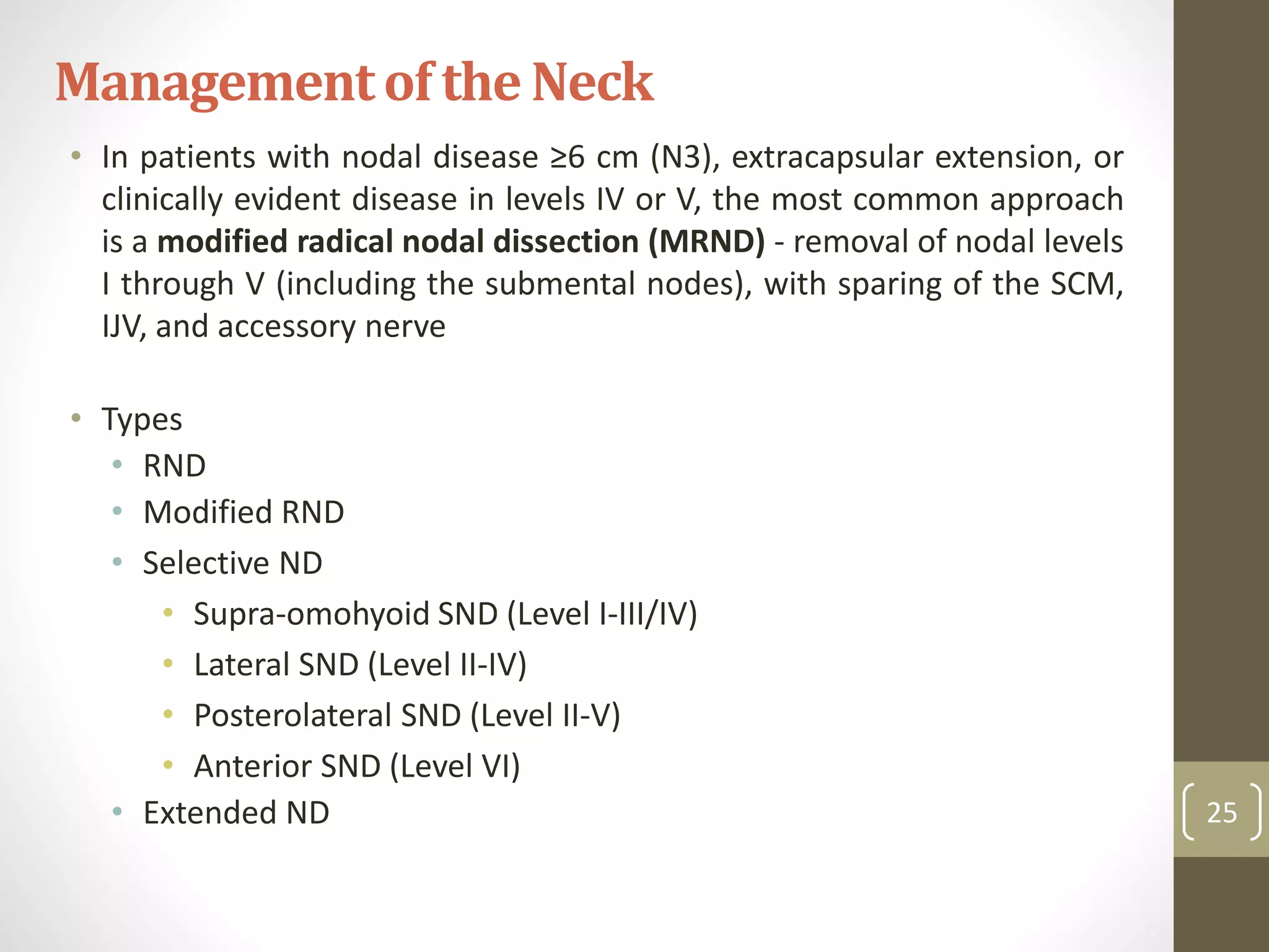 Management of oral cavity cancer 23072018 | PPTX