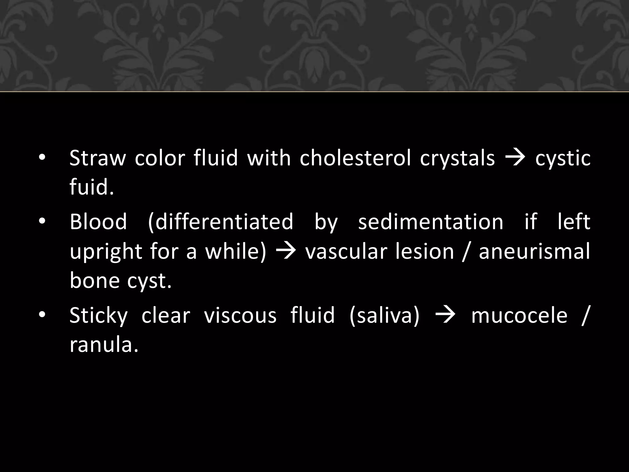 Management of oral cyst | PPTX
