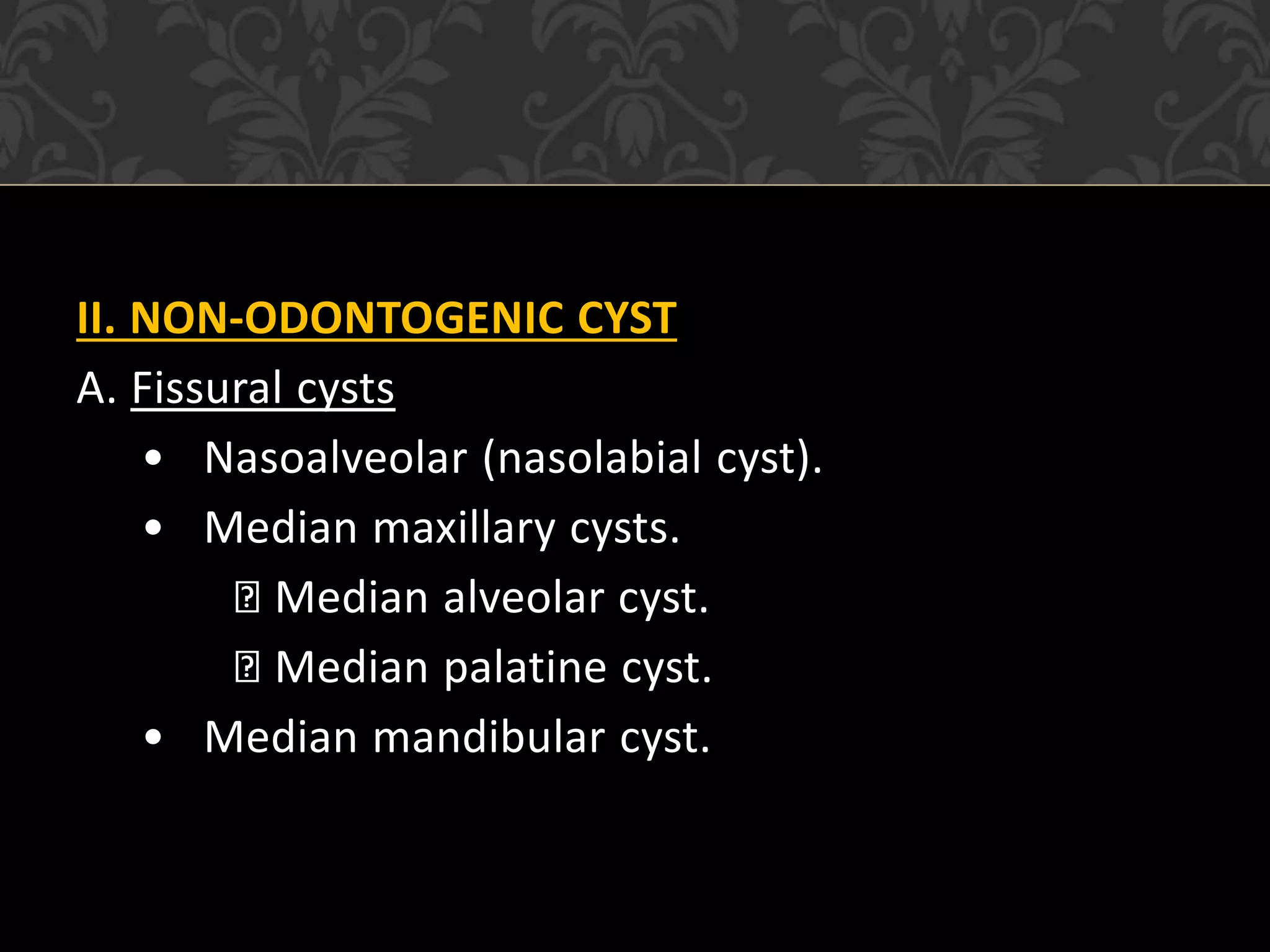 Management of oral cyst | PPTX