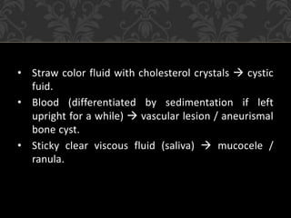 Management of oral cyst | PPTX