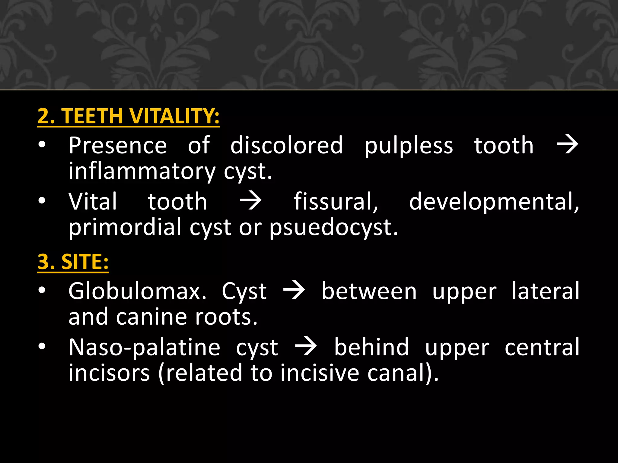 Management of oral cyst | PPTX