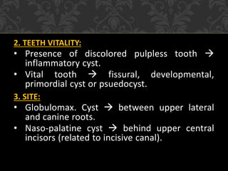 Management of oral cyst | PPTX