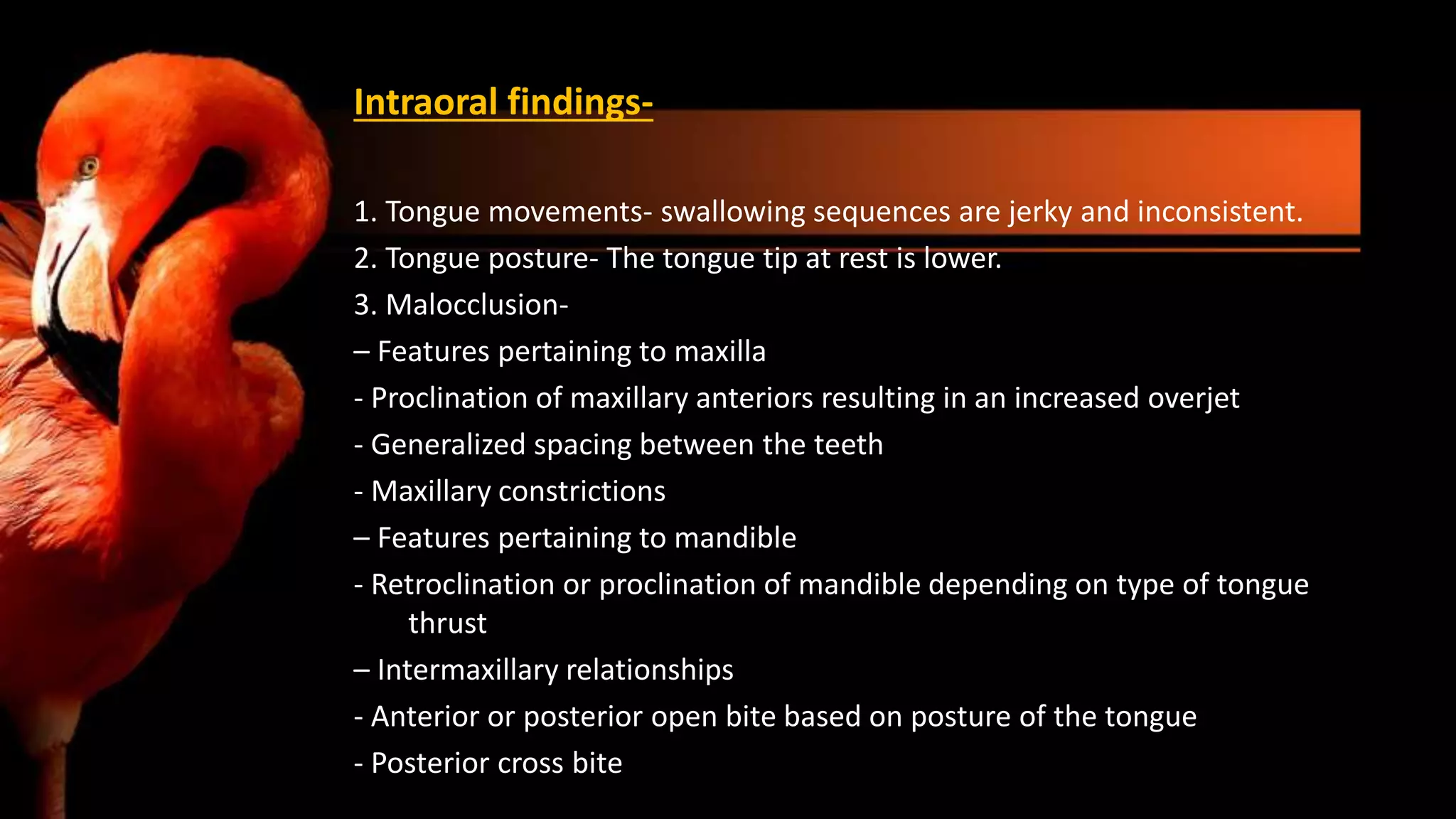 ORAL HABITS - DEFINITION, CLASSIFICATIONS, CLINICAL FEATURES AND ...