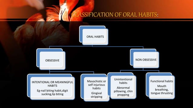 ORAL HABITS - DEFINITION, CLASSIFICATIONS, CLINICAL FEATURES AND ...