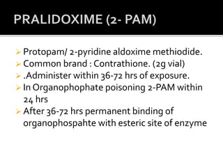 Management of organophosphates poisoning. | PPTX