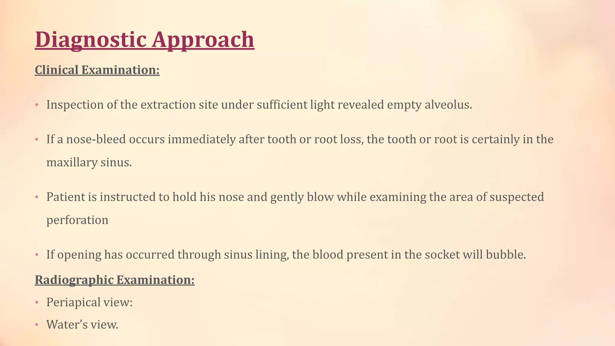 Management of oroantral fistula | PPTX