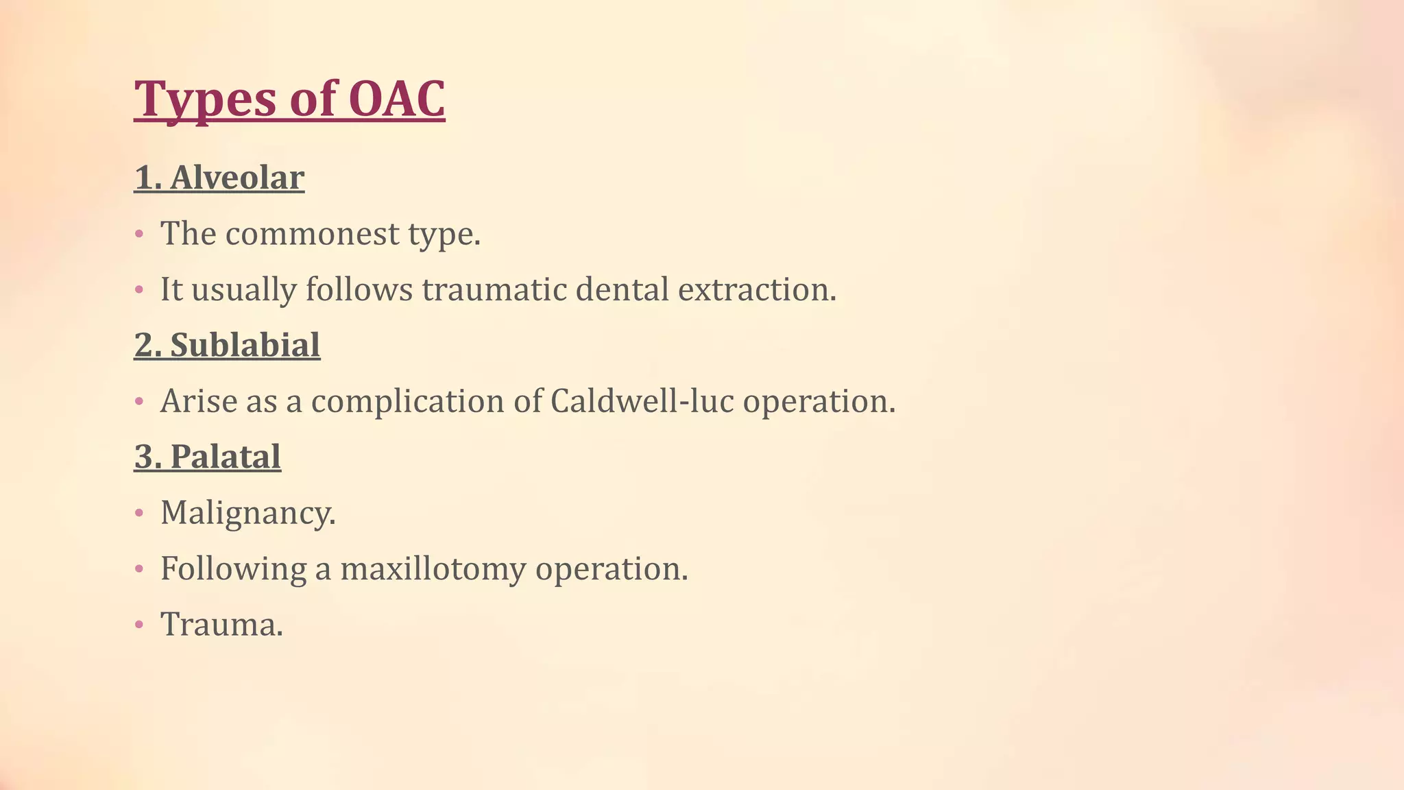 Management of oroantral fistula | PPTX