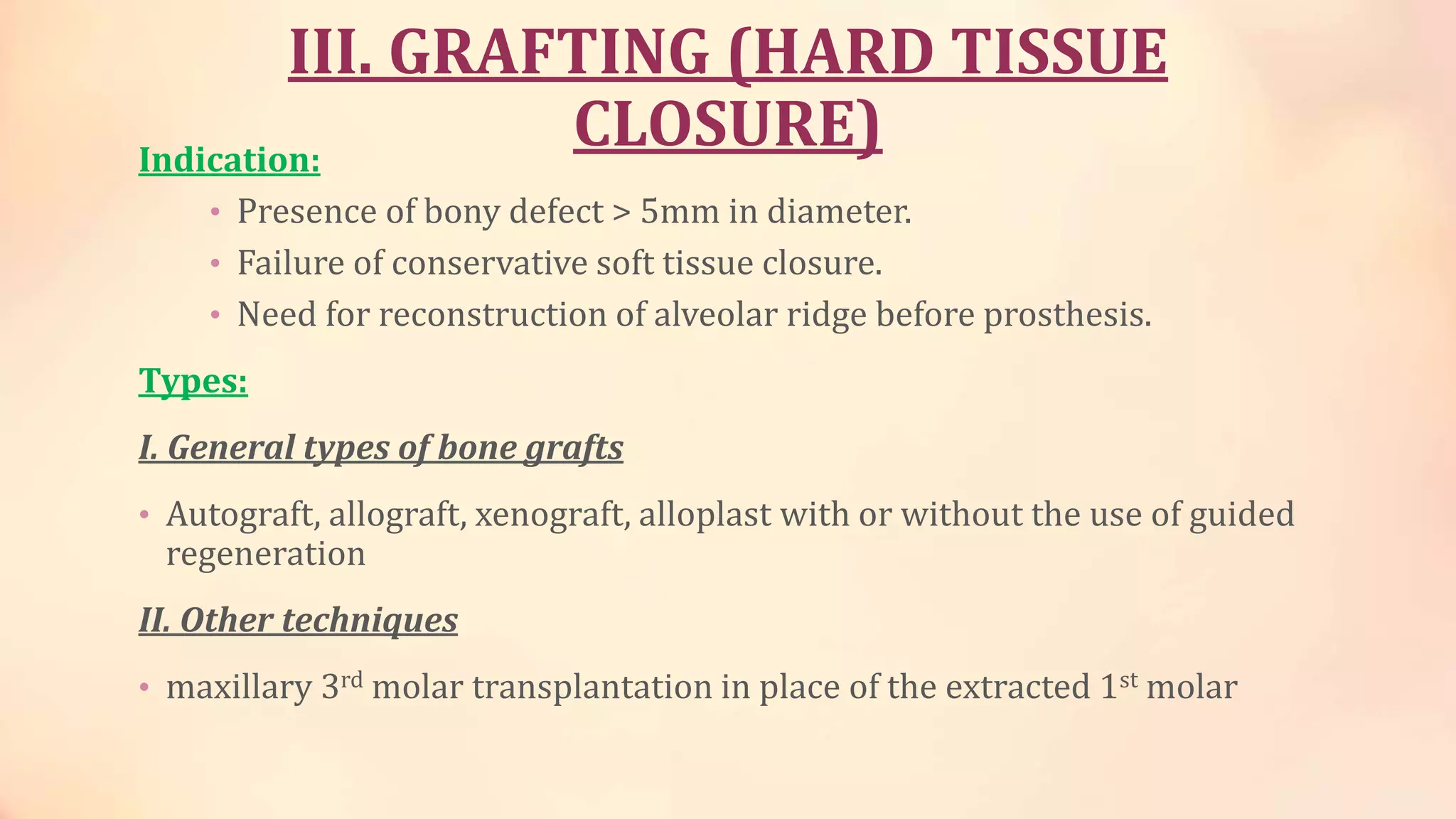 Management of oroantral fistula | PPTX