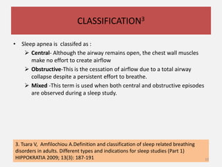 Management of obstructive sleep apnea | PPTX