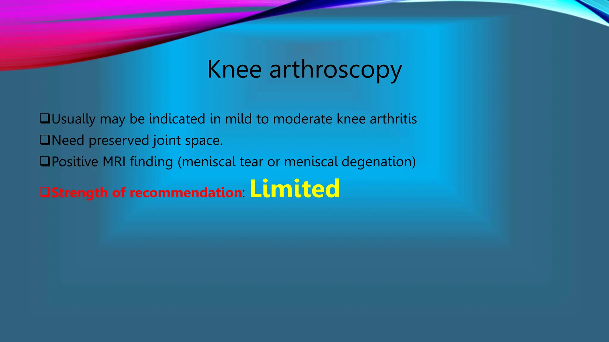 Management of Osteoarthritis of the Knee last.pptx