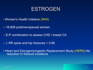 Management of osteoporosis final | PPT