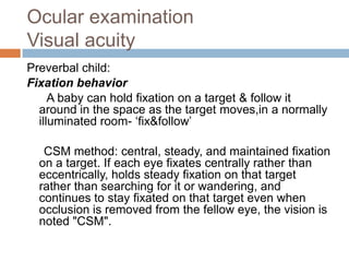 Management of paediatric cataract DrBP | PPTX