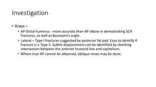 Management of paediatric supracondlar humeral fractures | PPT