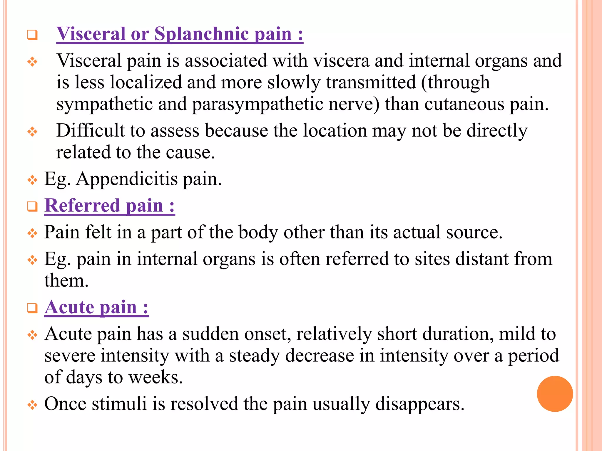 pain and its management | PPTX