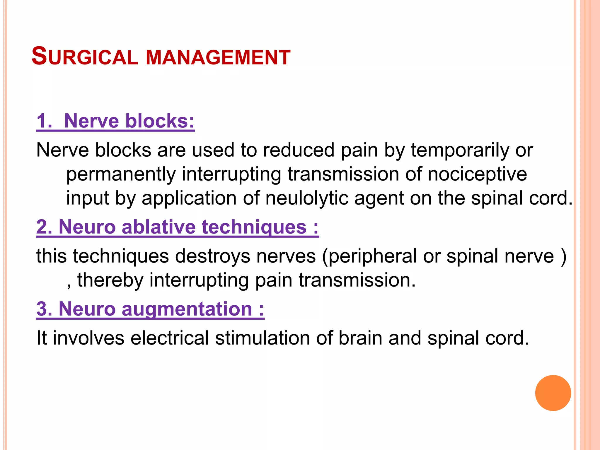 pain and its management | PPTX