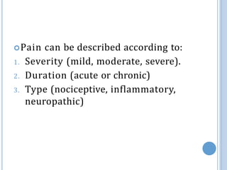 Management of Pain for dentistry student.pdf | Dental Health | Diseases ...