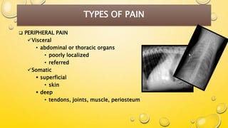 Management of pain in small animals | PPTX