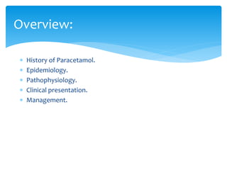 Management of paracetamol overdose in adults | PPTX