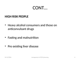 MANAGEMENT OF PARACETAMOL POISONING.pptx