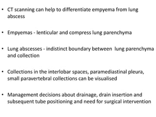 Management of Parapneumonic Effusion and Empyema | PPTX