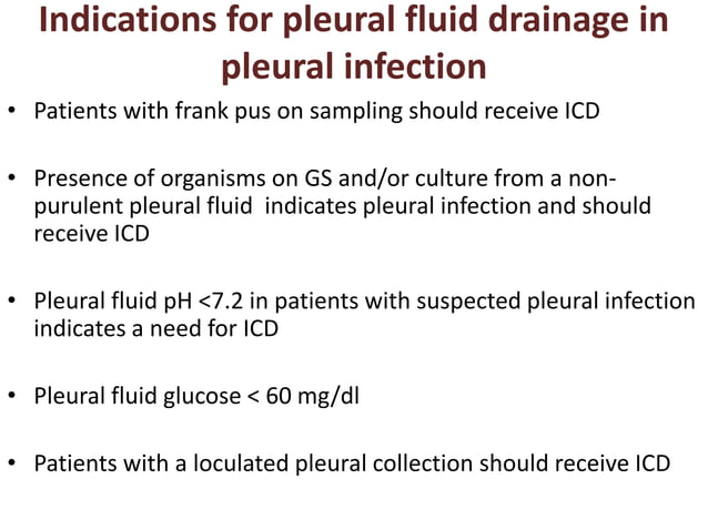 Management of Parapneumonic Effusion and Empyema | PPTX
