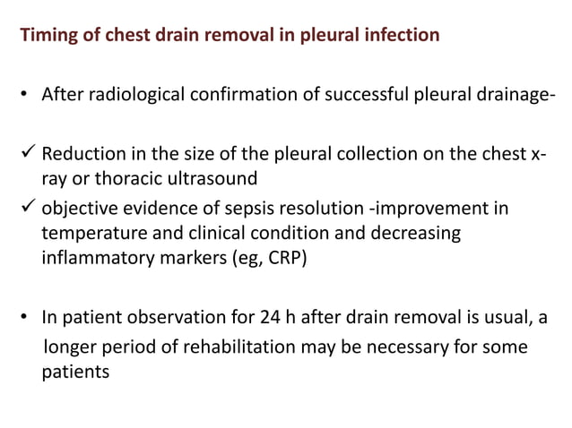Management of Parapneumonic Effusion and Empyema | PPTX