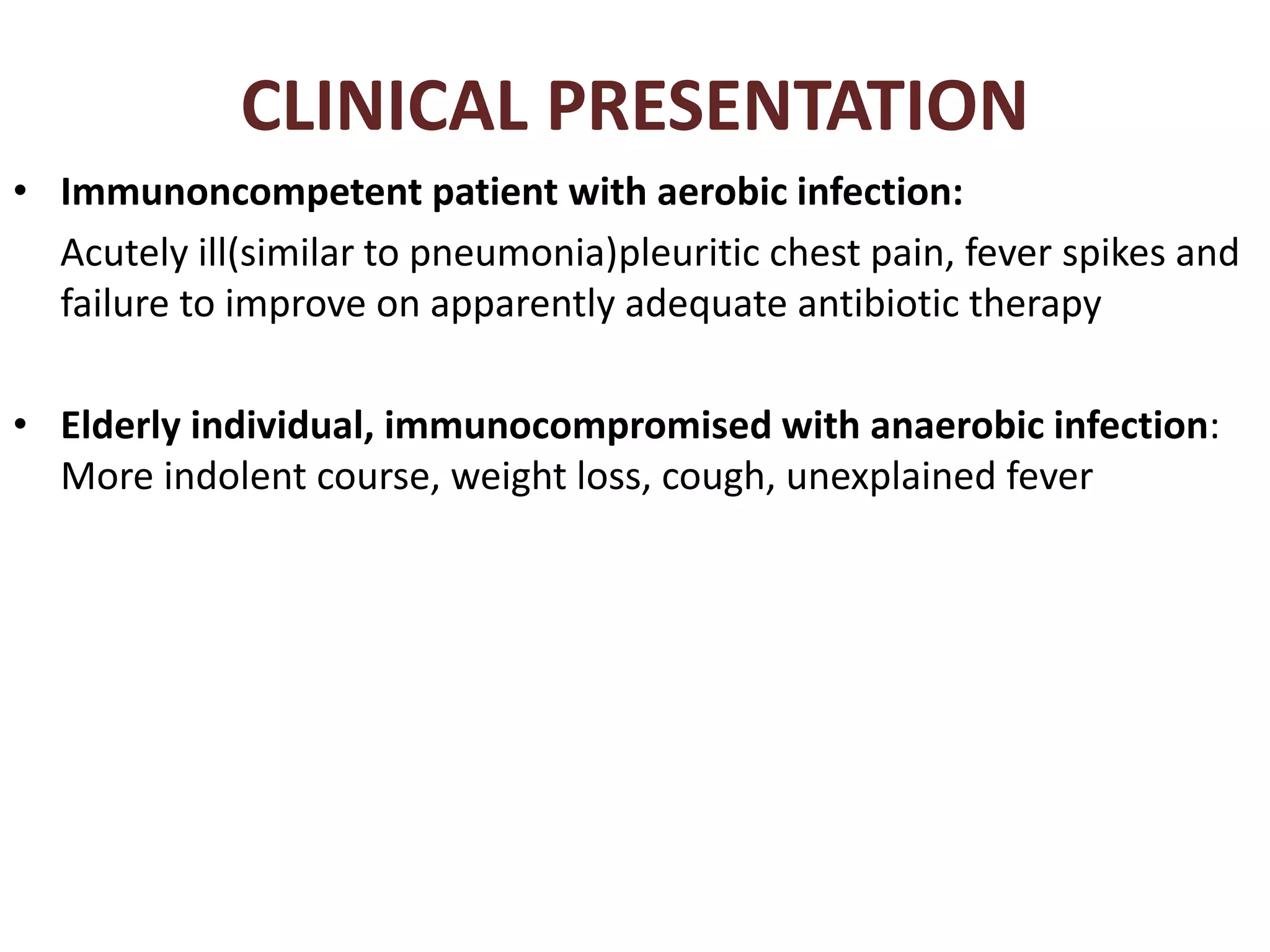 Management of parapneumonic effusion and empyema | PPTX