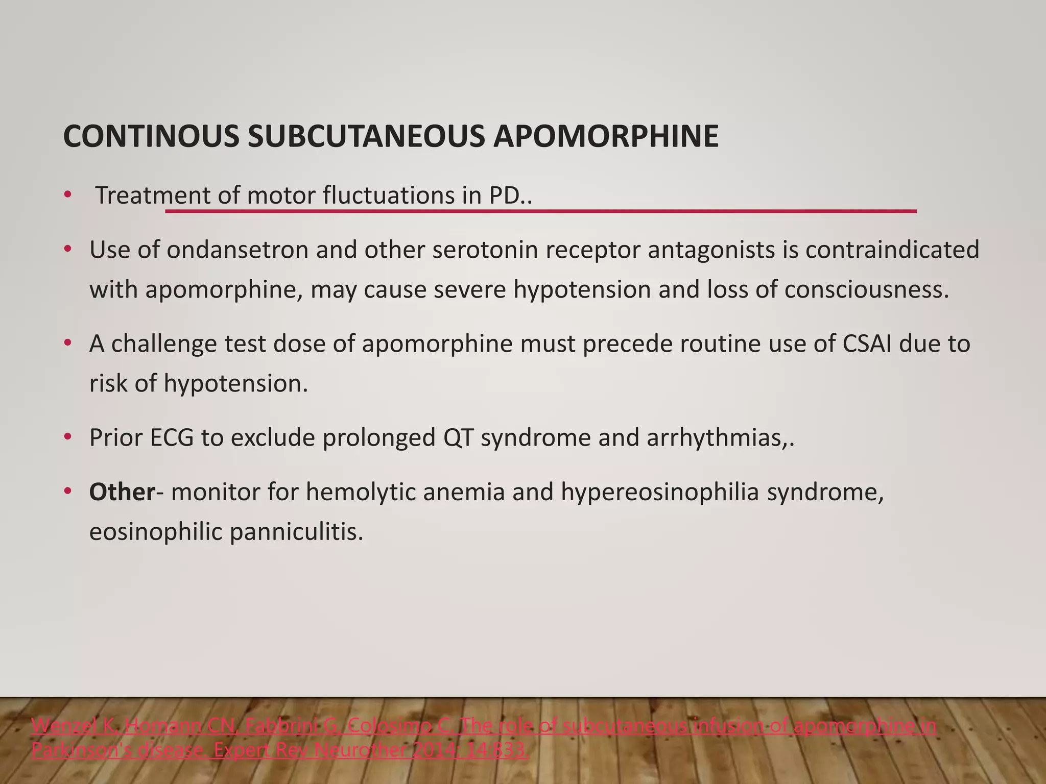 Management of early and advanced parkinson disease | PPTX