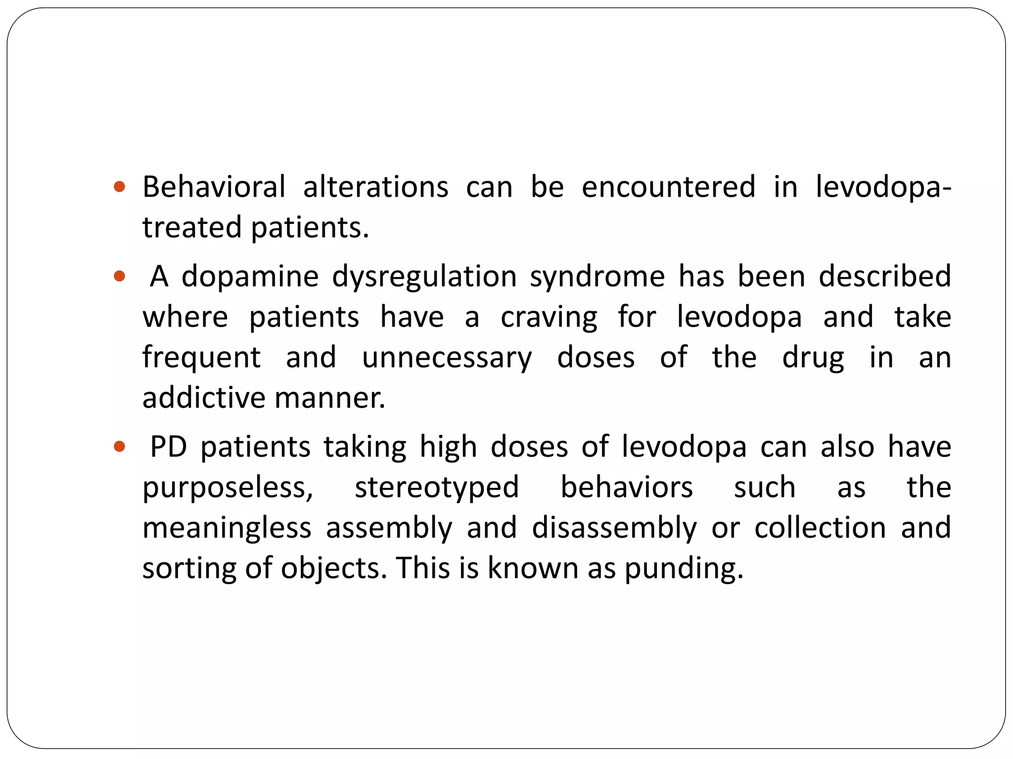 Management of parkinsons disease | PPTX