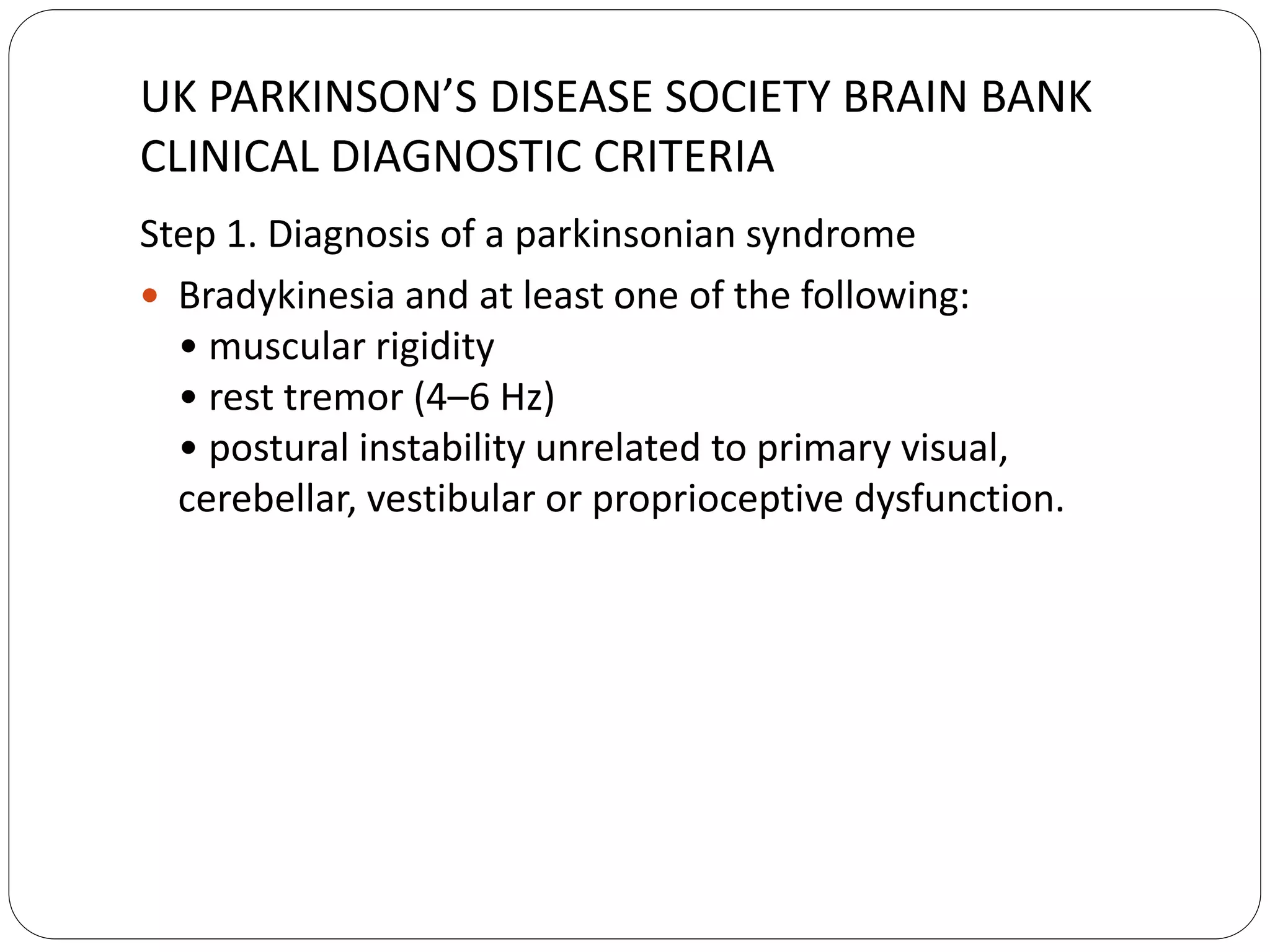 Management of parkinsons disease | PPTX