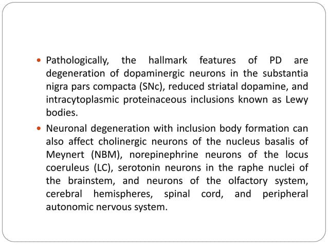 Management of parkinsons disease | PPTX