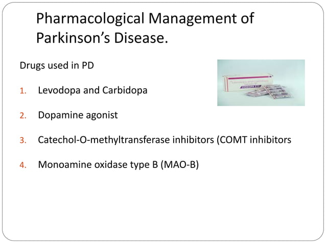 Management of parkinsons disease | PPTX