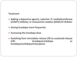 Management of parkinsons disease | PPTX
