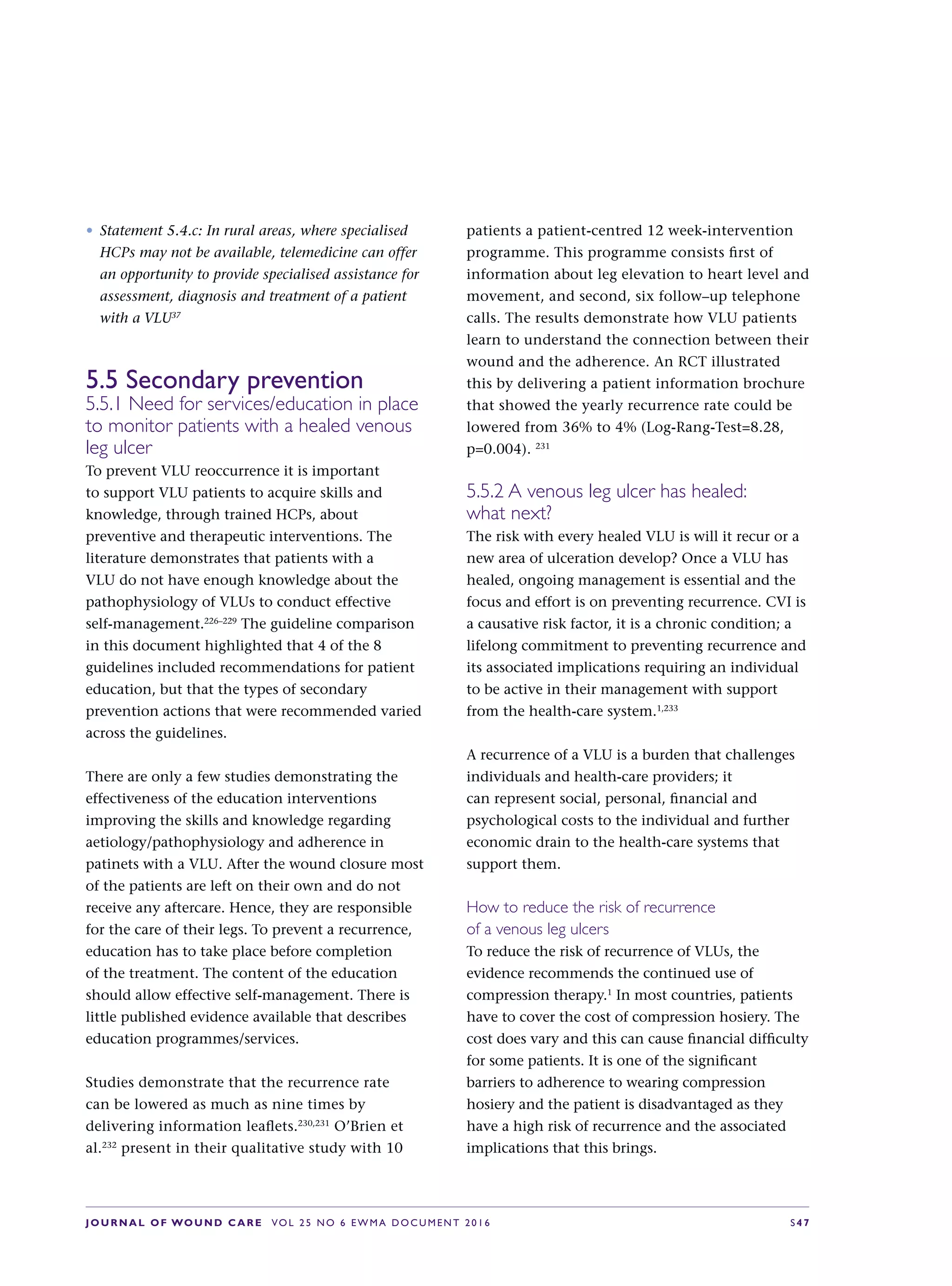 Management of patients_with_venous_leg_ulcers_final_2016 | PDF