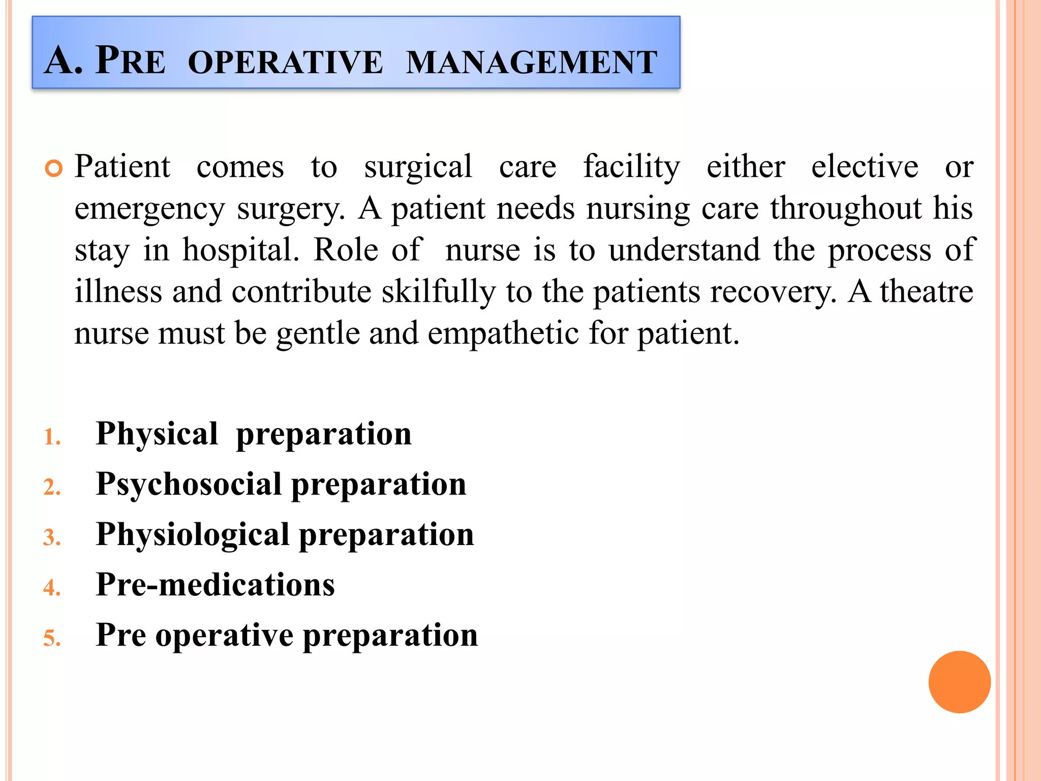 Management Of Patient Undergoing Surgery | PDF