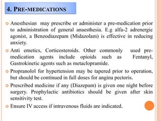 Management Of Patient Undergoing Surgery | PDF