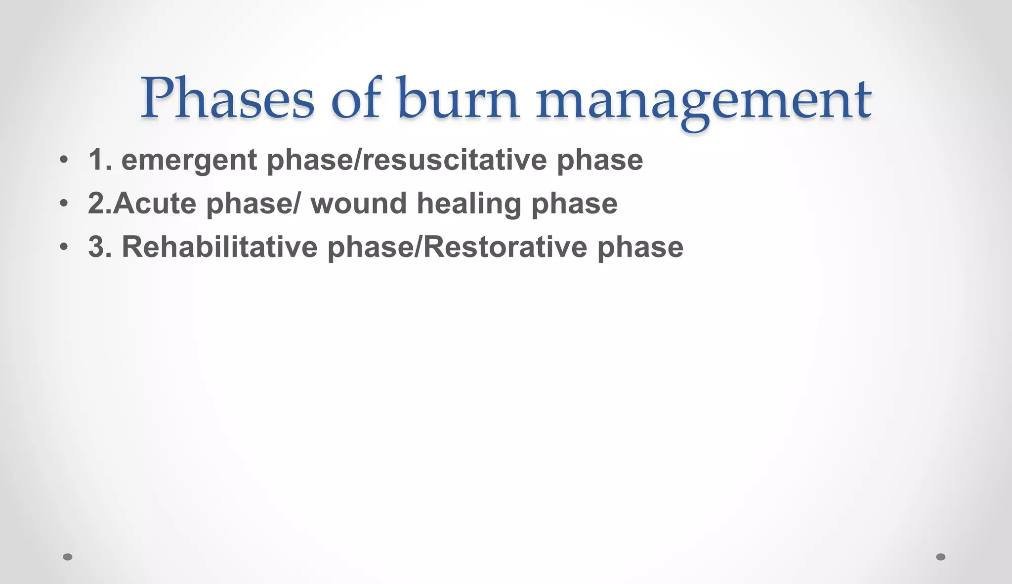 Management of patient with burns | PPTX