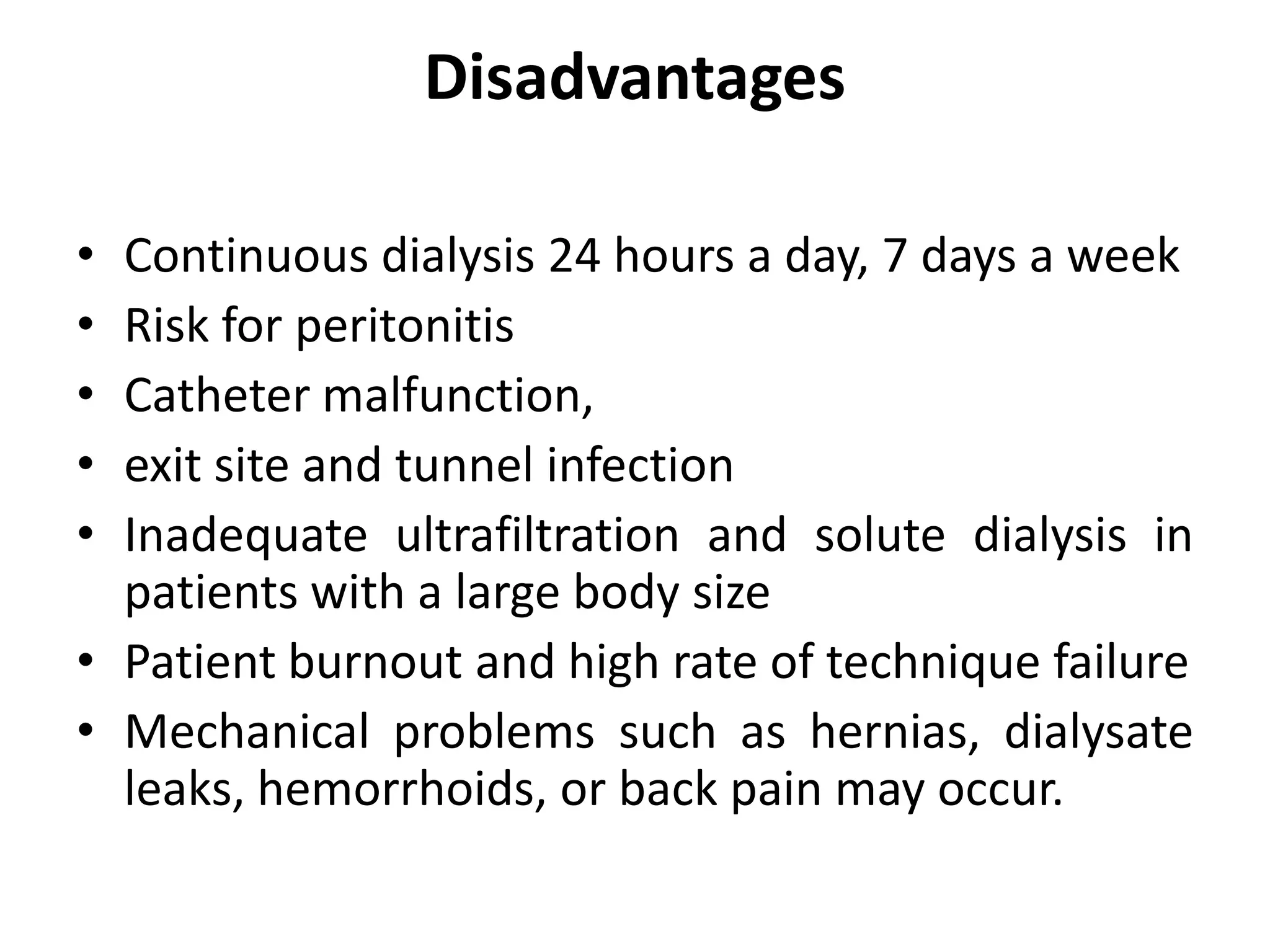 peritoneal dialysis, management of chronic renal failure | PPTX