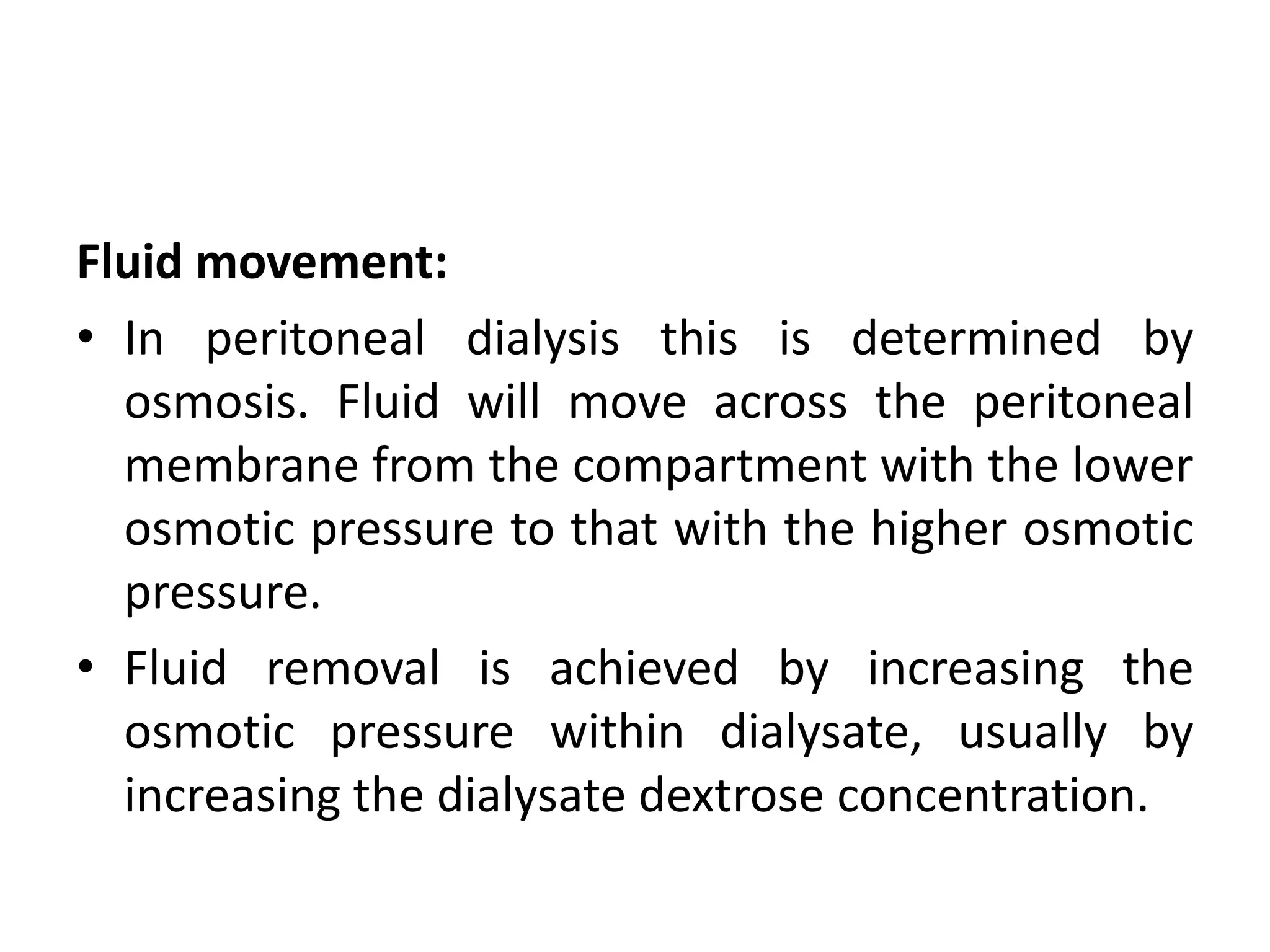 peritoneal dialysis, management of chronic renal failure | PPTX