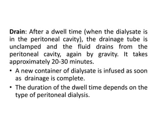 peritoneal dialysis, management of chronic renal failure | PPTX