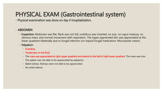 Management of patient with right upper quadrant pain. (desmoplastic ...