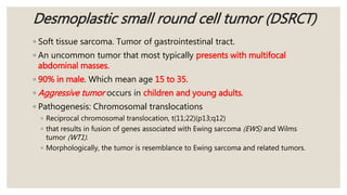 Management of patient with right upper quadrant pain. (desmoplastic ...