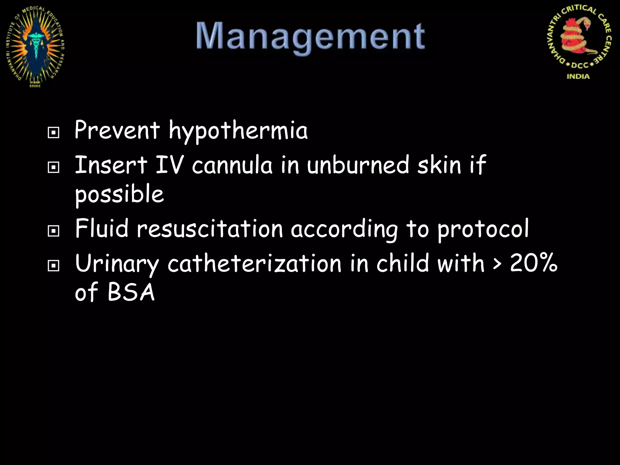Management of pediatric burns Prof. Dr. Maheswari Ganesan | PPT