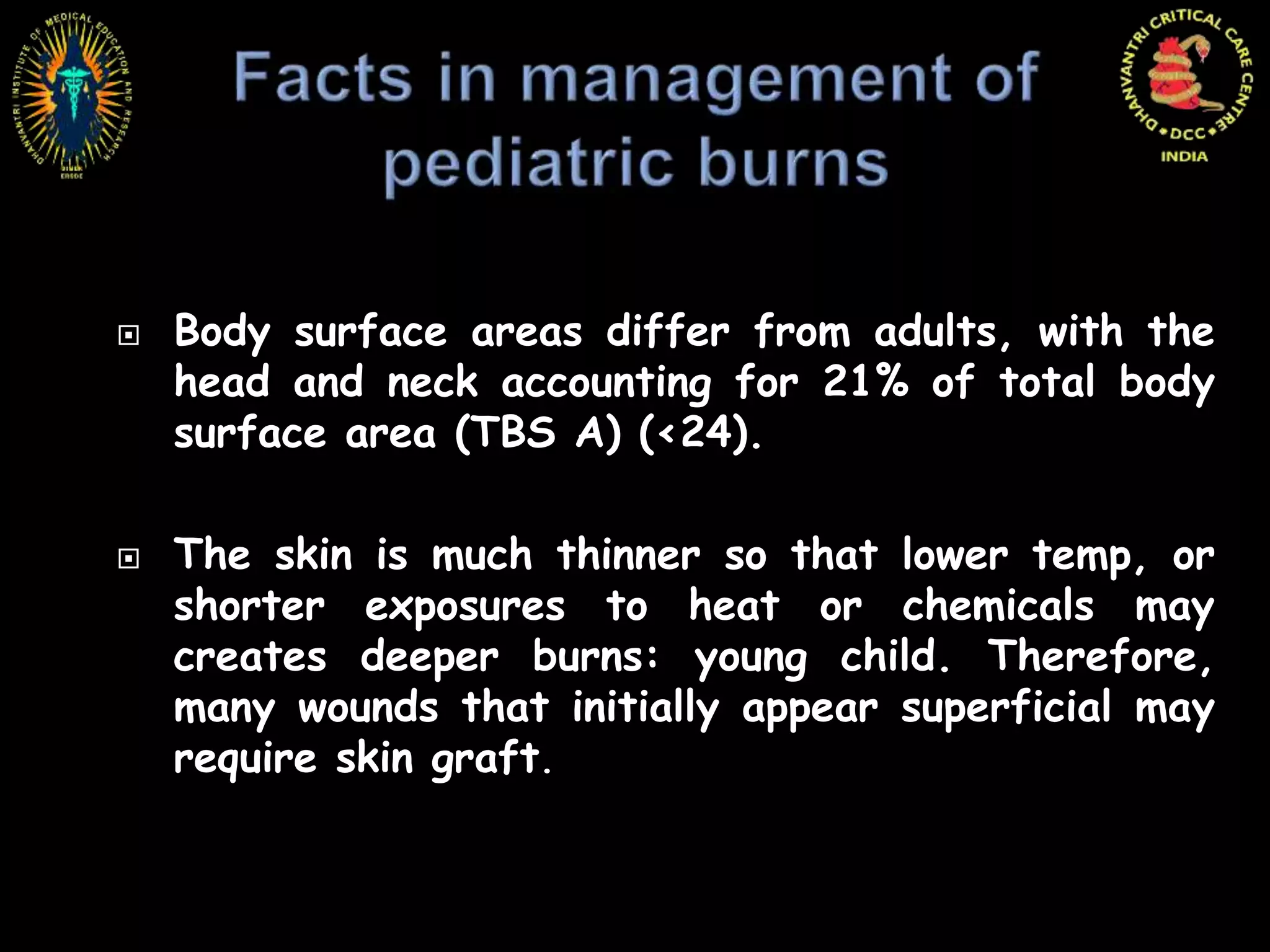 Management of pediatric burns Prof. Dr. Maheswari Ganesan | PPT